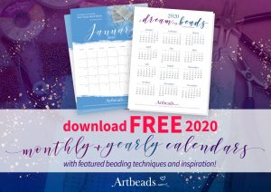 Free 2020 Calendar - Designer Downloads - Artbeads Blog